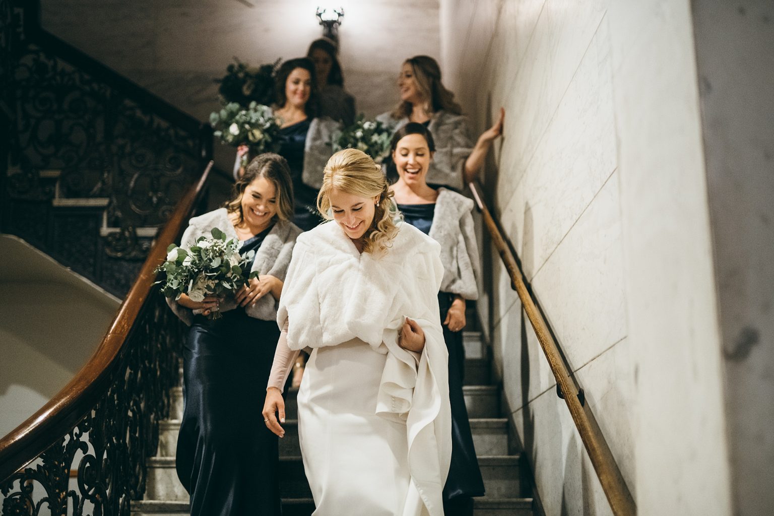 Chicago Winter Wedding | Harold Washington Library | Ed & Aileen